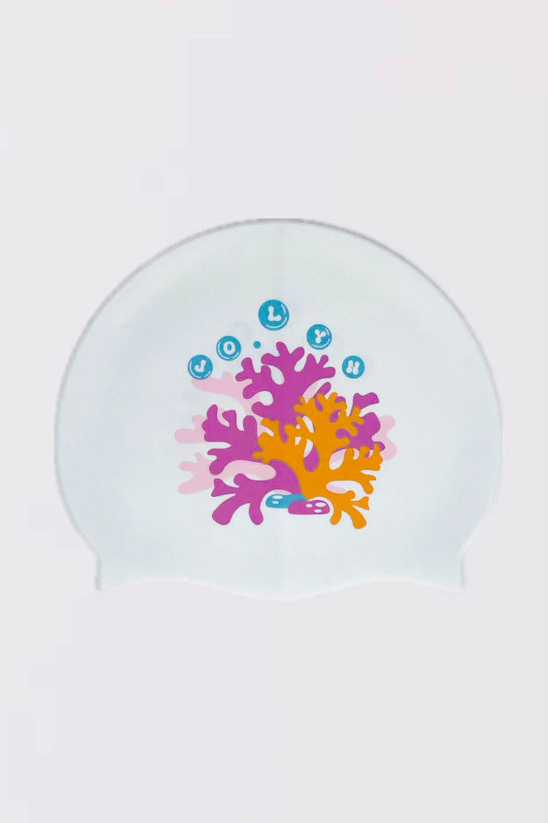 Printed Silicone JOLYN Exclusive Logo Swim Cap| JOLYN