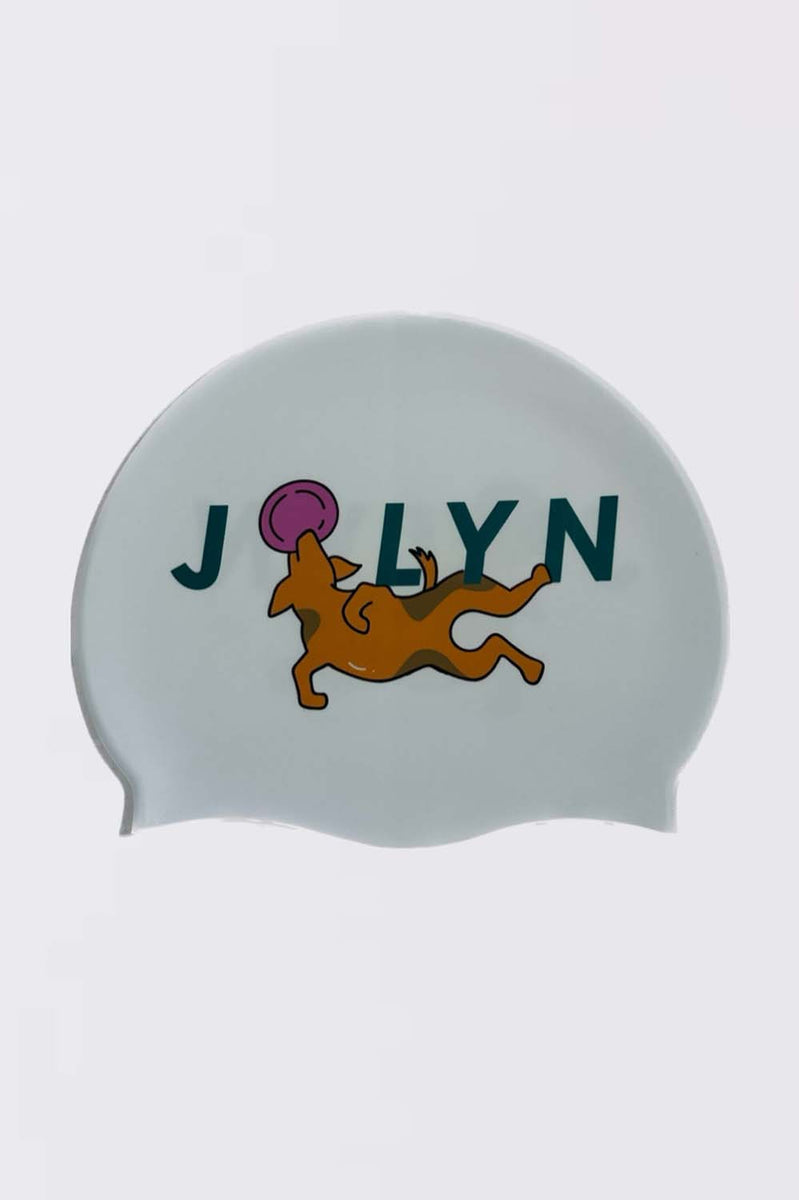 Printed Silicone JOLYN Exclusive Logo Swim Cap| JOLYN