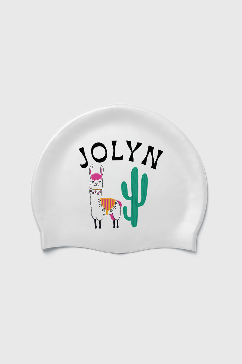 Printed Silicone JOLYN Exclusive Logo Swim Cap| JOLYN