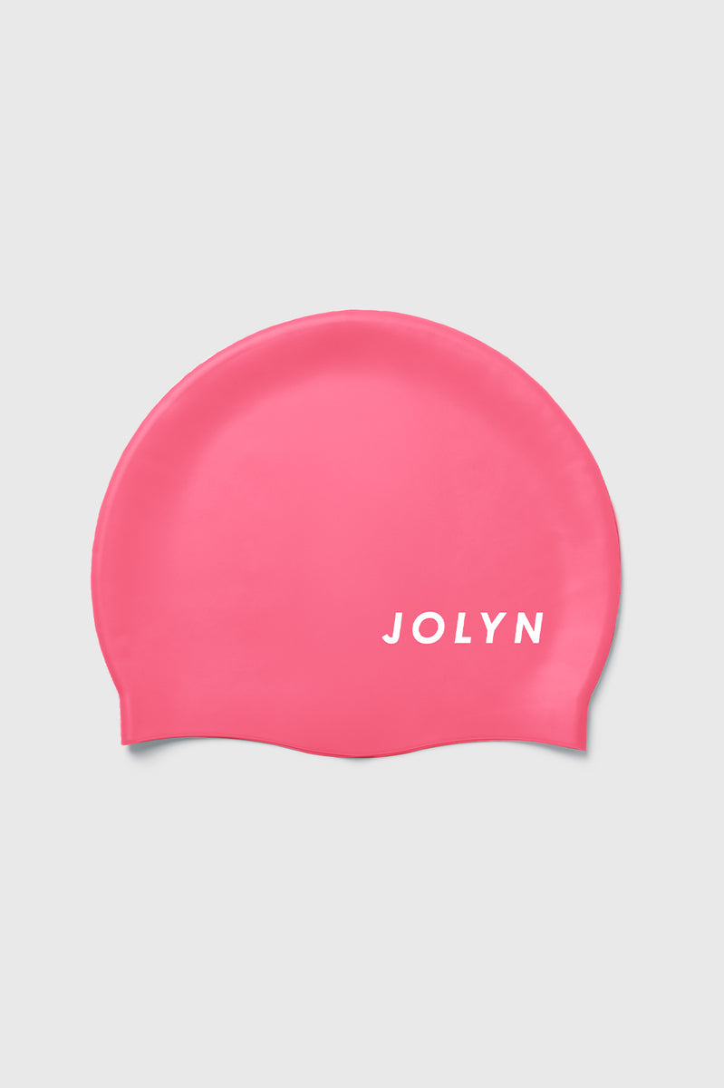 Printed Silicone JOLYN Exclusive Logo Swim Cap| JOLYN
