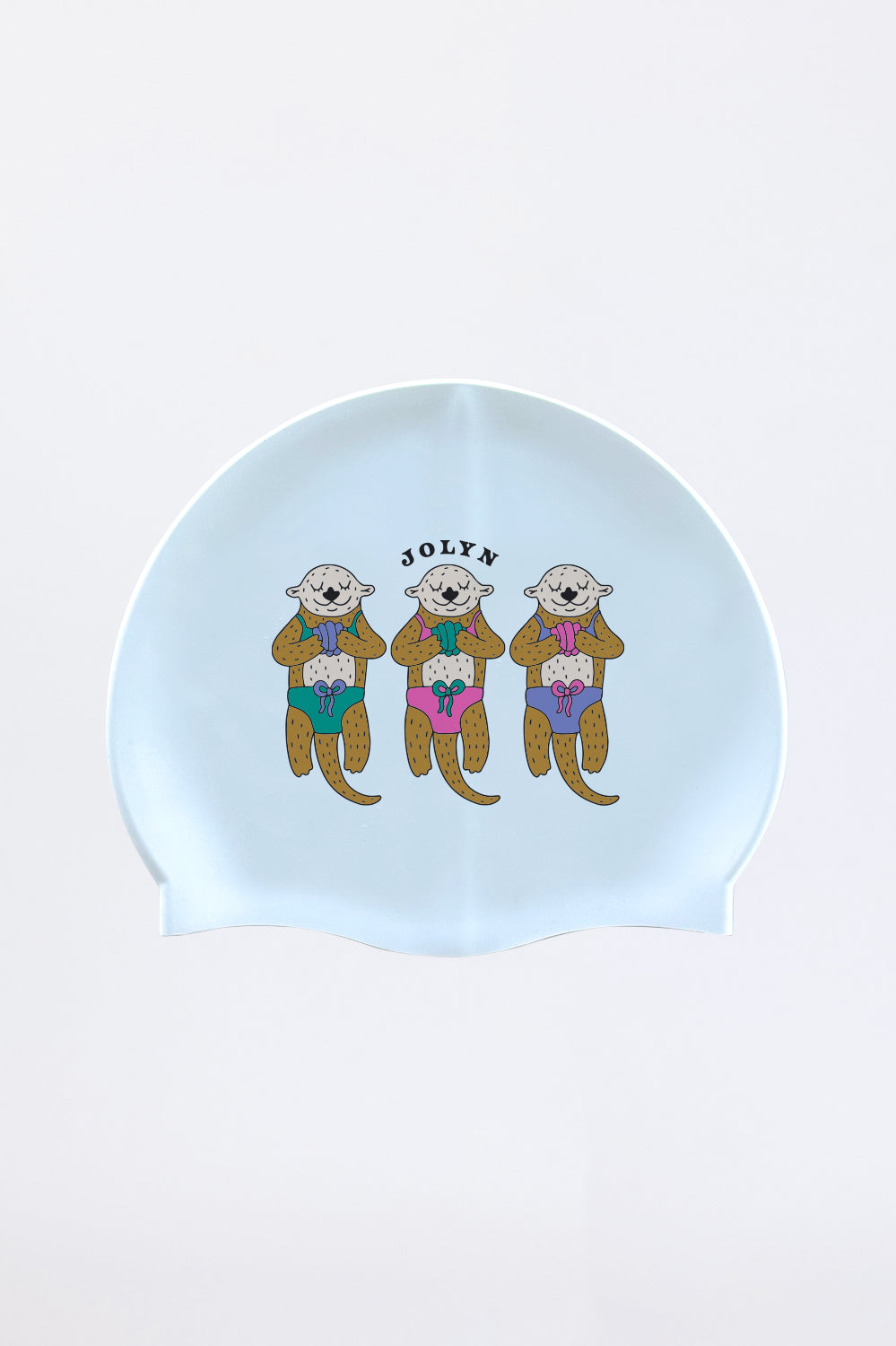 Printed Silicone JOLYN Exclusive Logo Swim Cap| JOLYN