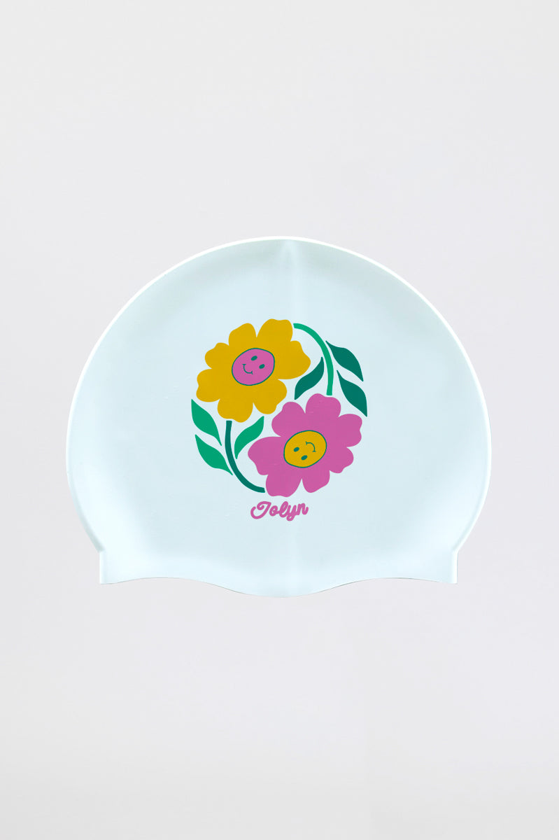 Printed Silicone JOLYN Exclusive Logo Swim Cap| JOLYN