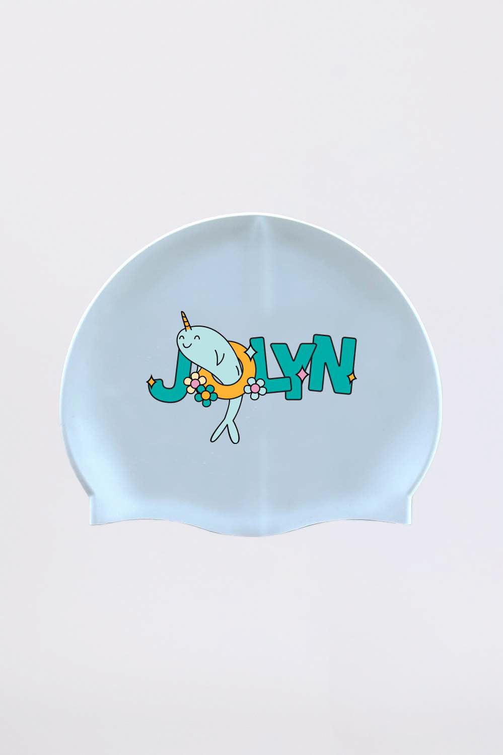 Printed Silicone JOLYN Exclusive Logo Swim Cap| JOLYN