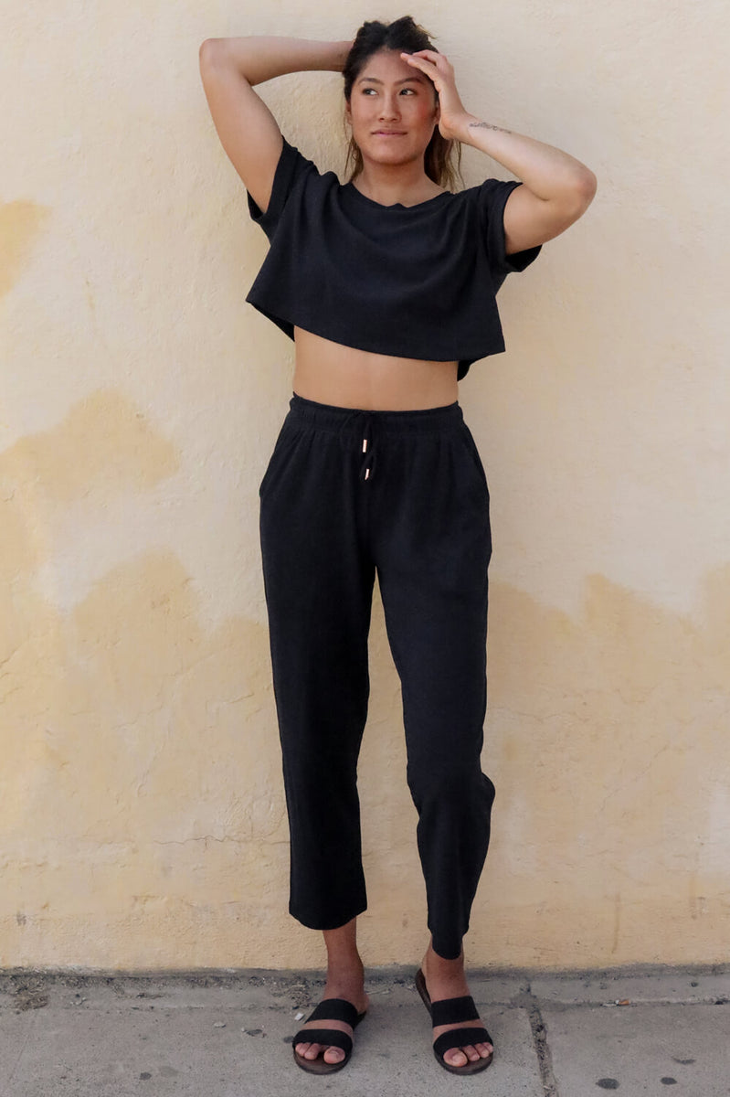 Kayla Women's Straight Pant| JOLYN | Terry Cloth | JOLYN